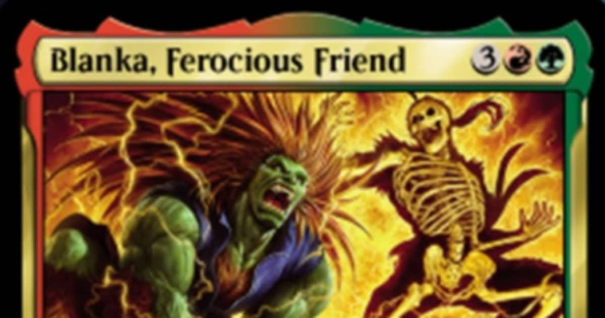 MTG Street Fighter Secret Lair cards revealed