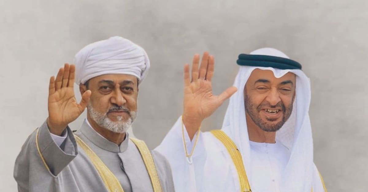 محمد بن زايد يصل سلطنة عمان في زيارة رسمية
